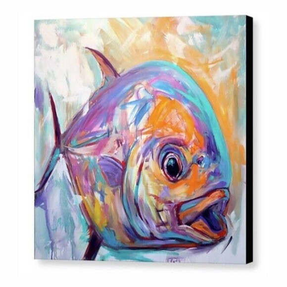 SAvlen | Art | Expressionist Permit Fish Savlen Colorful Unique Ooak ...